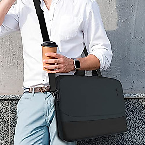 dujp 15.6 inch Slim Laptop Sleeve Bag Protection Shockproof Notebook Computer Carrying Case with Shoulder Strap Compatible with ASUS/DELL/Lenovo/ACER Notebook Blue