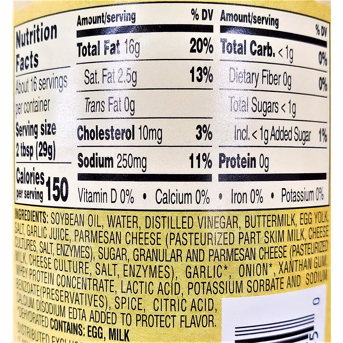 Olive Garden Parmesan Ranch Dressing 473mL, 2 Bottles