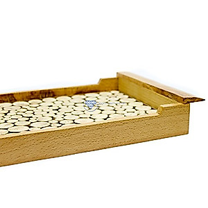 Premium Wood Crafted Steamed Beech Wooden Serving Tray | Kitchen Decor Food Cart | Nautical Gifts | Nagina International