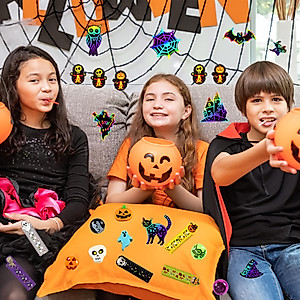 300 Pcs 24 Pack Halloween Stationery Set with Cards, Halloween Party Favors for Kids, Bulk Halloween Toys Party Favors,Halloween Goody Bag Fillers Trick or Treat Non Candy Fillers Classroom Prizes