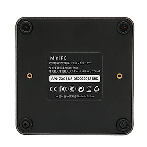 Minicomputer M.2 SSD Nvme 2242 USB3.0 LAN Stable Data Transfer Quad Core 4K Home Notebook 8G+128G US Plug