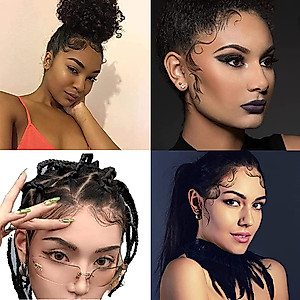 Fake Edges Baby Hair Temporary Tattoo Side Bang Stickers,2 Styles Popular Waterproof Fake Hair Fringe Edge Tattoo Stickers, Novelty Wig Natural Fashion Look Beauty Diy Hair Curler For Women Girls