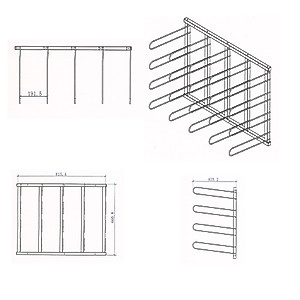 Gtouse Vinyl Roll Wall Mount Storage Rack -20 Rolls Vinyl, Art Paper Racks,Wall Mounted Media Storage Rack Vinyl,Bulletin Blueprint Storage Roll File Wall Rack