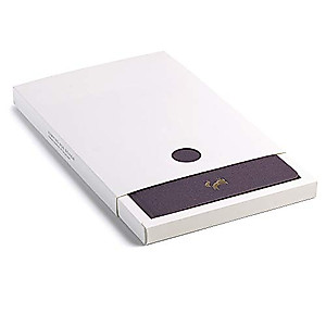 Jumping Fox Design Premium A5 Dotted Journal Hardcover Notebook, Medium 5.6 x 8.4 inches, 120gsm Thick Paper, Numbered Pages, Inner Pocket, Unique Leatherette, Satin Purple