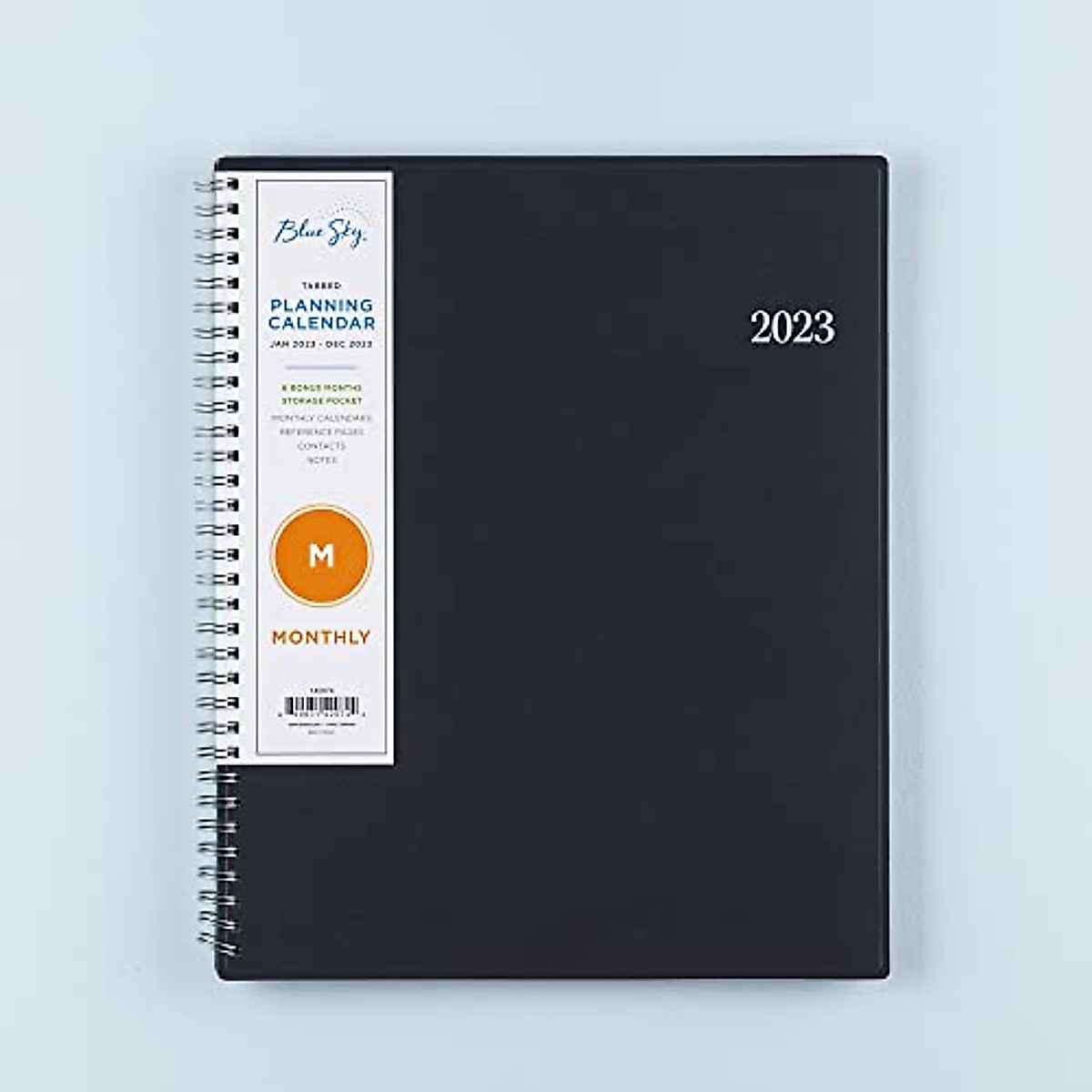 Blue Sky 2023 Monthly Planner, January - December, 8" x 10", Flexible Cover, Wirebound, Passages (142074)