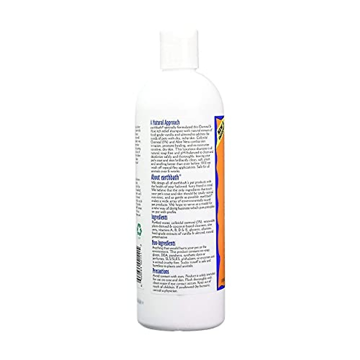 Earthbath Oatmeal & Aloe Pet Shampoo - Vanilla & Almond, Itchy & Dry Skin Relief, Soap-Free, for Dogs & Cats, 100% Biodegradable & Cruelty Free, Give Your Pet That Heavenly Scent - 16 Fl. Oz (2 Pack)