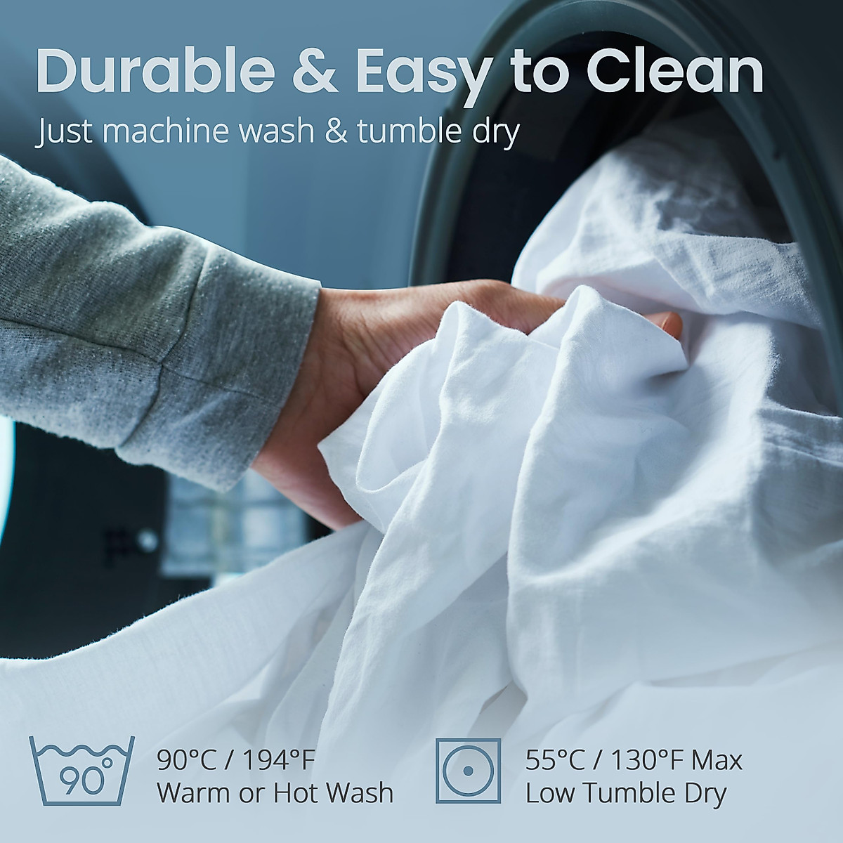 SafeRest Mattress Protector – Queen - College Dorm Room, New Home, First Apartment Essentials - Cotton, Waterproof Mattress Cover Protector and Encasement