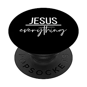 Jesus Over Everything Religious Christian Christ Our Lord PopSockets PopGrip: Swappable Grip for Phones & Tablets