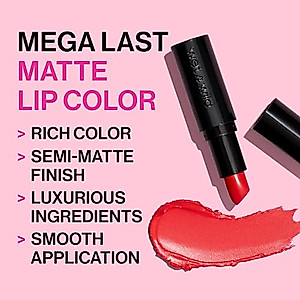 wet n wild Mega Last Matte Lip Color, Semi Matte Hyaluronic Acid Infused, Long Lasting Full Coverage for a Nourishing Pout, Cruelty-Free & Vegan - Mochalicious