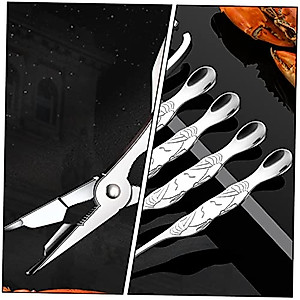 DOITOOL Crab Eating Tool Stainless Steel Bottle Opener Nut Seafood Tools Lobster Claw Shrimp Deveiner Spoon Crab Tools Crab Opening Tools Crab Eating Tools Household Set Home Tools