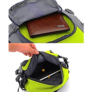 XianYingXu Multifunctional Water Resistant Outdoor Waist Pack Backpack Shoulder Bag Daypack with Water Bottle Pockets Waist Bag Fanny Pack for Running/Hiking/Camping/Cycling/Traveling (Black)