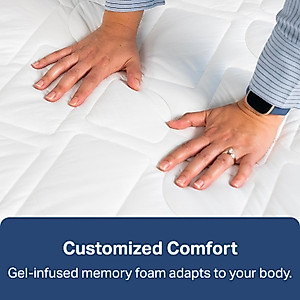 Memory Foam Mattress Topper - Full Mattress Pad with 2 Inch Cooling Gel Insert & Washable Ventilated Cover - Mattress Topper for Full Size Bed by Sleep Is The Foundation