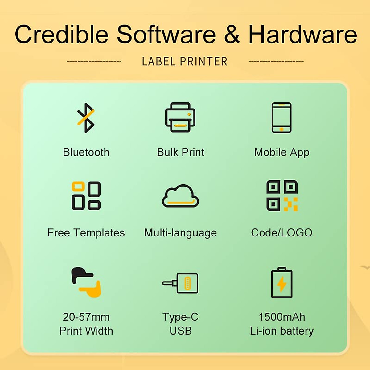 DETONGER Label Maker Machine with Tape, DP26 Bluetooth Label Printer, Small Smart Phone Handheld Sticker Mini Labeler, Easy to Use Inkless Office Home Organization USB Rechargeable (Pink)