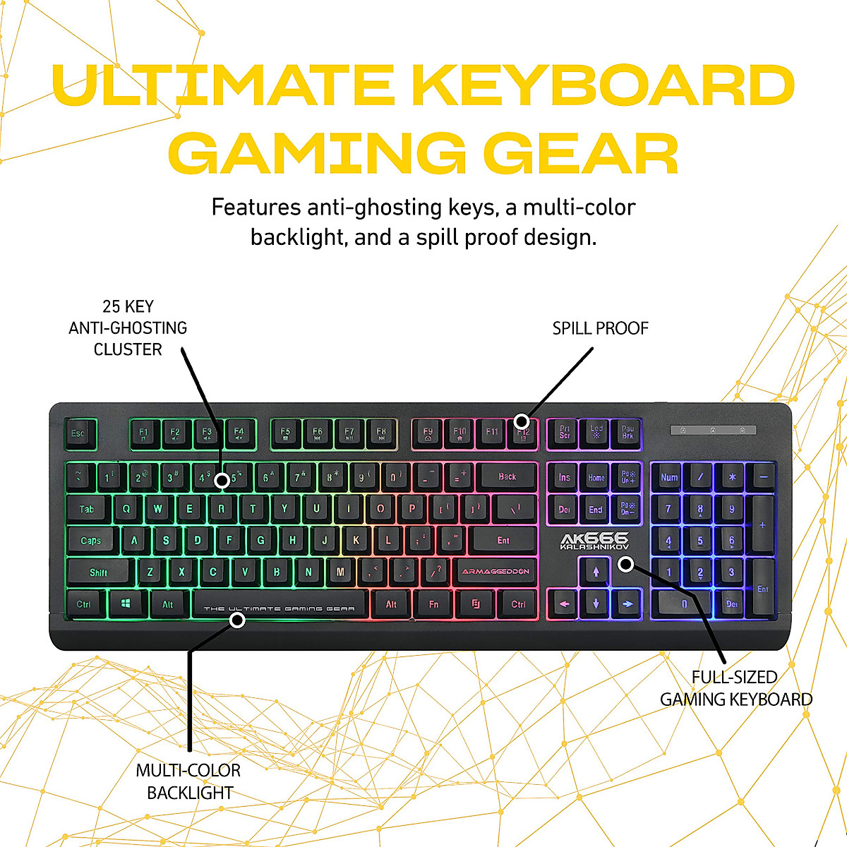 Armaggeddon AK-666 Pro Gaming Keyboard
