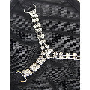 ohyeah Black Plus Size Lace Thong Underwear G String Thongs for Women Lace Cheeky Panties Micro Thong T-back Tangas 3 Pack 3XL-4XL