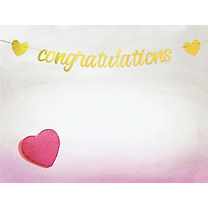 Congratulations Banner Gold Glitter Congratulations Graduation Banner Congratulations Banner Graduation 2024 Congratulations Graduation Party Decorations for College Graduation Party Decorations