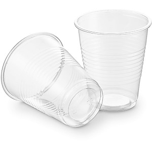 PLASTICPRO plastic Cups 5 oz Disposable Clear Beverage Tumbler (500 Count)
