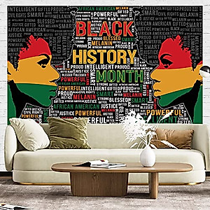 Black History Month Backdrop Photography African American Backdrop Black Girl Black History Month Decorations and Supplies for Party