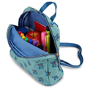 Disney Lilo and Stitch Backpack - Girls, Boys, Teens, Adults - Officially Licensed Stitch 10 Inch Allover Faux Leather Mini Backpack