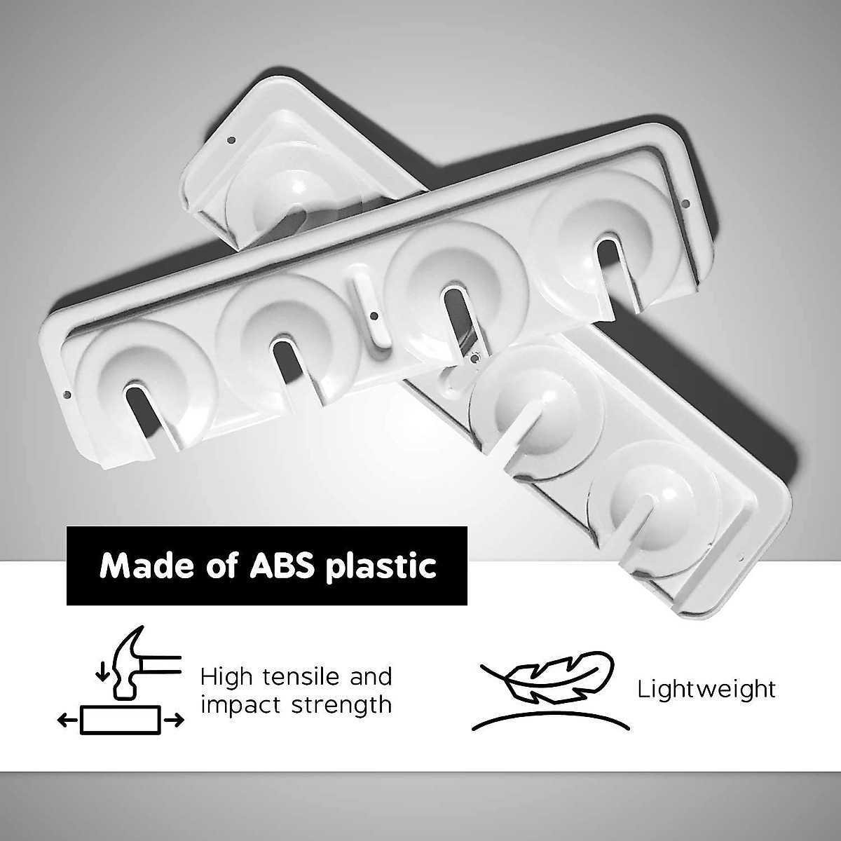 KLEARSTAND Marine RV Wine Glass Holder, White, Easy Install, Made in USA (1 rack)
