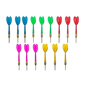 Interbusiness BBstep Steel Tip Dart Colorful Dart 15pcs 6g Assorted Color