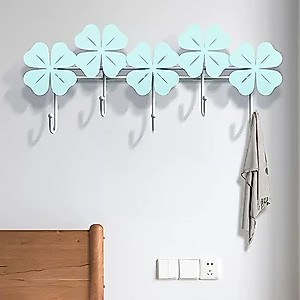 ULTRAWAVE Coat Rack Wall Mount Entrance Door Rear Porch Hanging Hanger Wall Hanging Key Hook Wall Creative Clothes Hook Rack Bathroom Coat Rack Coat Hooks (Color : A)