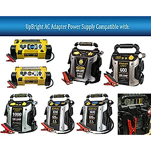 UpBright AC Charging Cord Charger Cable Compatible with Stanley JumpiT J7C09D J5C09 J5CPD J5C09D J509 J5CP J309 Power Station 12V Jump iT Starter 1400A 1200A 1000A 600A Fatmax PoweriT PPRH7DS PPRH5DS