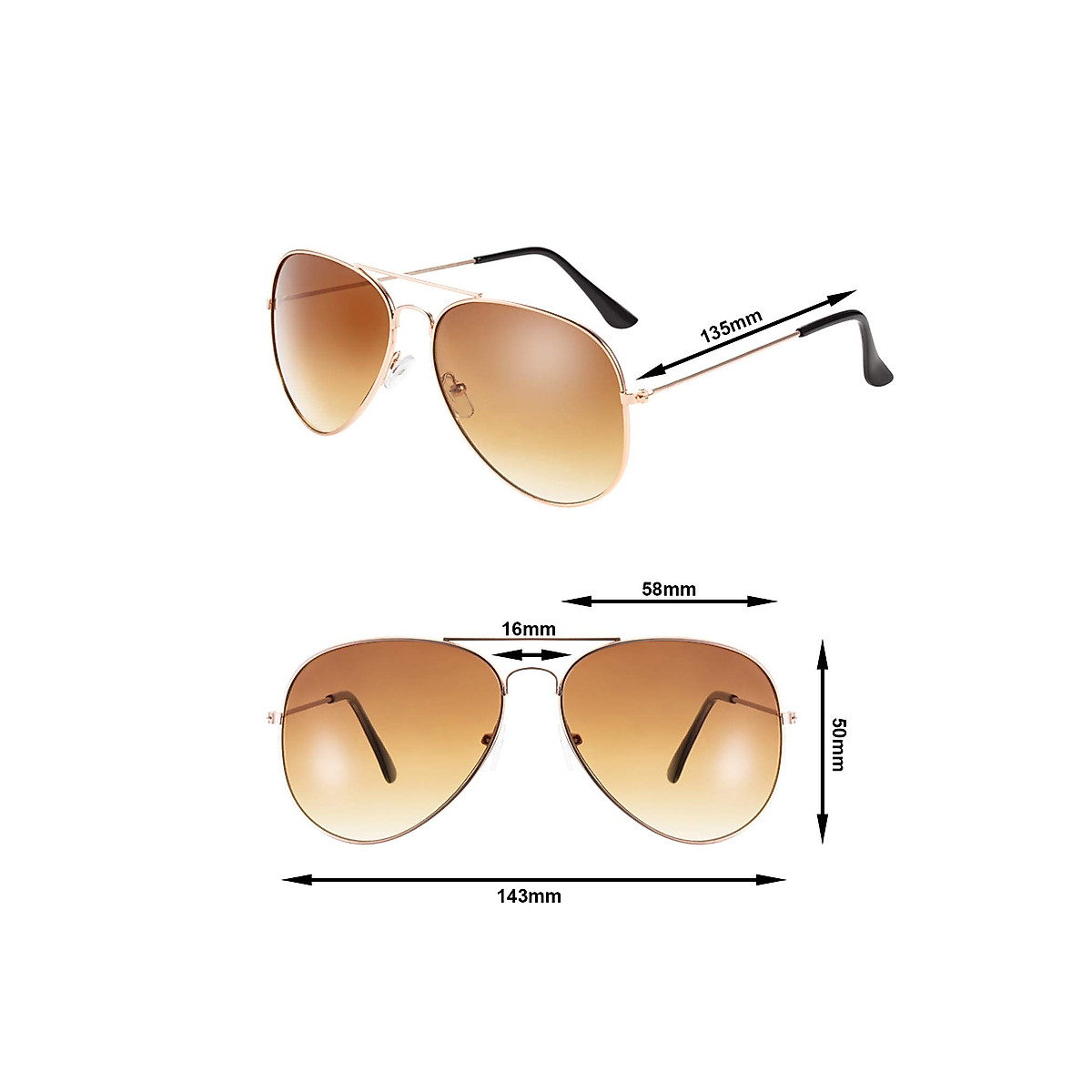 10 Pieces Classic Mirrored Flat Lens Sunglasses Lens Metal Frame Sunglasses for Men Women