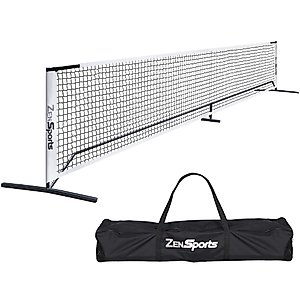 ZENY Portable Pickleball Net Set System with Metal Frame and 22FT Regulation Size Pickball Net with Carry Bag for Backyard, Driveways, Outdoor Game