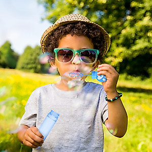 Winrayk 24Pcs Paw Print Bubble Wands for Kids Bubbles Party Favors Mini Bubbles Bulk Valentines Day Easter Goodie Bag Stuffers Christmas Birthday Gift Toy Dog Party Favors Supplies (with 24 Gift Card)