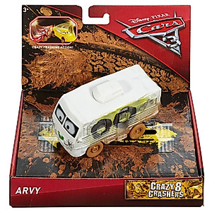 Disney Pixar Cars 3 Crazy 8 Crashers Arvy Vehicle, 1:55 Scale