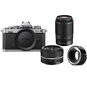 Nikon Z fc DX-Format Mirrorless Camera with NIKKOR Z 28mm f/2.8 (SE) Lens and Z DX 50-250mm f/4.5-6.3 VR Lens with FTZ II Mount Adapter