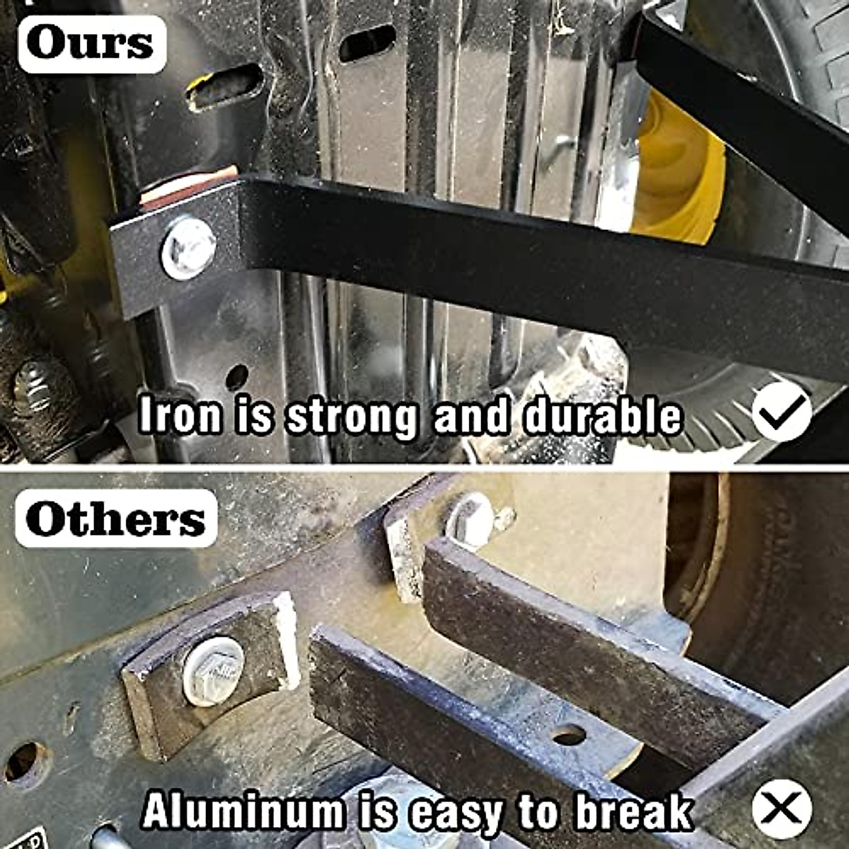 Eapele Trailer Hitch for Lawn Mower, Garden Tractor Trailer Hitch, Solid Iron Construction, Compatible with John Deere Ariens Cub Cadet Poulan Pro Husky Husqvarna Craftsman Riding Mower