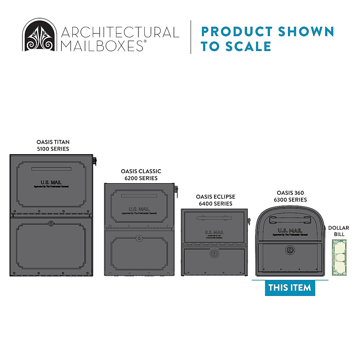 Architectural Mailboxes 6300P-10 Locking Parcel Mailbox, X-Large, Pewter