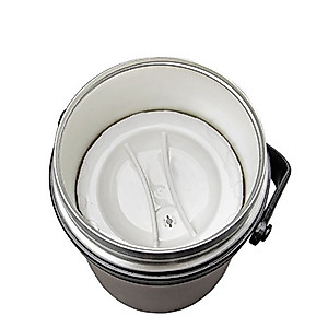 Isosteel Vacuum Food 1.5 L, Dishwasher Proof, 18/8 Stainless Steel, Plus 3 Plastic containers-Suitable for Micro Wave, Titanium Gray, , Grey