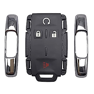 Horande Keyless Entry Remote Control Replacement Key Fob Cover Case fit for 2015-2018 Chevy Silverado Colorado GMC Sierra Canyon SLT Key Fob Shell