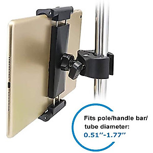 Accessory Basics Universal Tablet/Smartphone 3 in 1 Metal Base CounterTop Table DoorDash Postmate Grubhub Uber Eats Mount Stand for 6 to 13" Screen Tablets and Smartphones