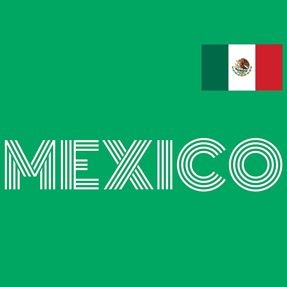 UGP Campus Apparel Mexico Soccer Jersey - Mexican International Futbol Team T Shirt - 2X-Large - Green