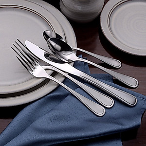 Liberty Tabletop Classic Rim 20 Piece Flatware Set for 4 Made in USA