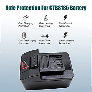PowerWings CTB8185 Battery, 18V 4Ah 4000mAh Power Tool Battery Replace for Snap on CTB8185 CT7850 CTR7850H CTL7850 CTB7185 CTB8187 li-ion Battery (NOT fit for Nicad Battery)