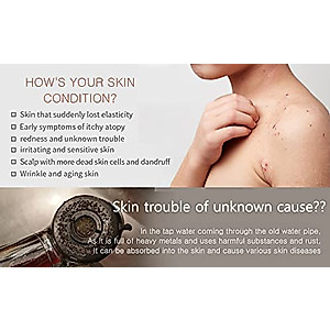 BUBBLEMON Vitamin Shower Filter (Lovely Lemon) Vitamin C Shower Filter Skin Moisturizing Protect Skin Dry Made in Korea