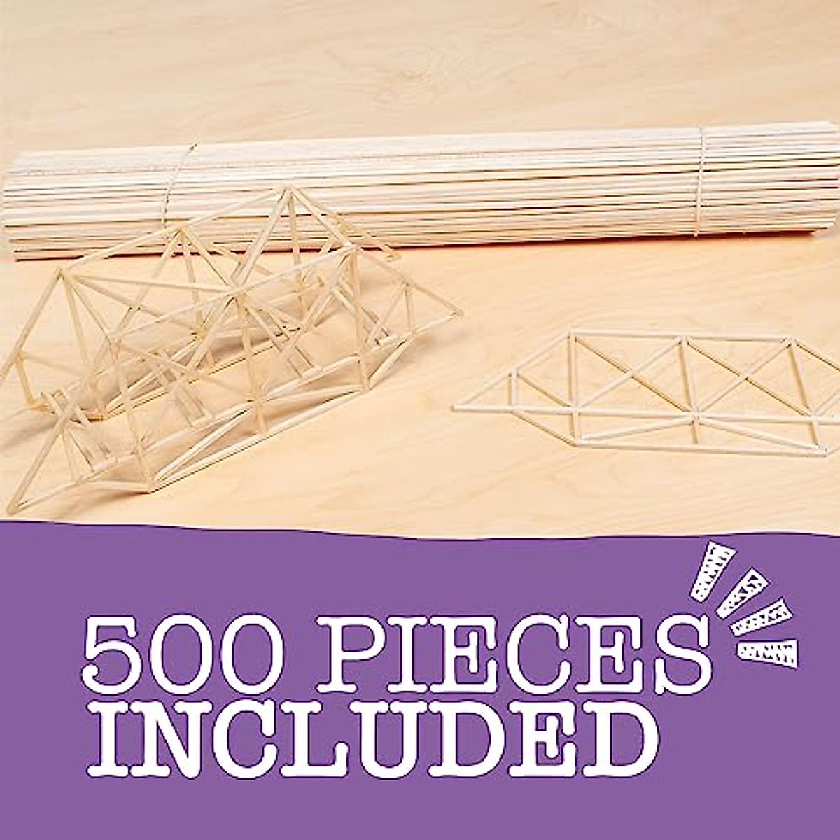Pitsco Education 12739 Balsa Wood (Pack of 500)
