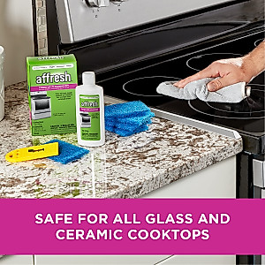 Affresh Cooktop Cleaning Kit, Safe for Glass & Ceramic Cooktops, Includes 5 oz cleaner, 5 pads, 1 scraper
