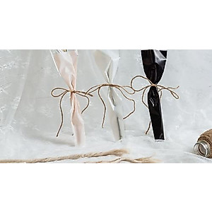 Rikyo 100 Counts White Single Floral Packaging Bag,Single Rose Sleeve,Single Rose and Carnations Flower Wrapping Paper,Flower Bouquet Sleeve Bag for Mother's Day Valentines Day Wedding Birthday Gift