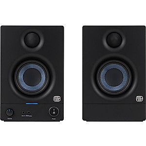 Audio-Technica ATLP1240USBXP Professional DJ Turntable Bundle with Presonus Eris 3.5 3.5-Inch Low-Frequency Driver Media Reference Monitors, Knox Stabilizer and Stylus Scale (4 Items)