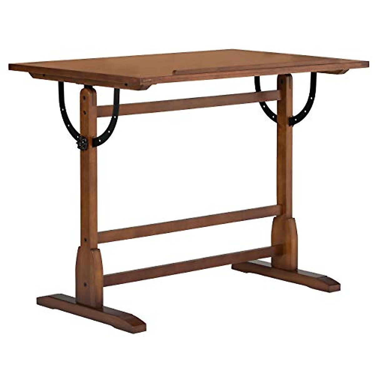 Vintage Rustic Oak Drafting Table, Top Adjustable Drafting Table Craft Table Drawing Desk Hobby Table Writing Desk Studio Desk, 42''W x 30''D