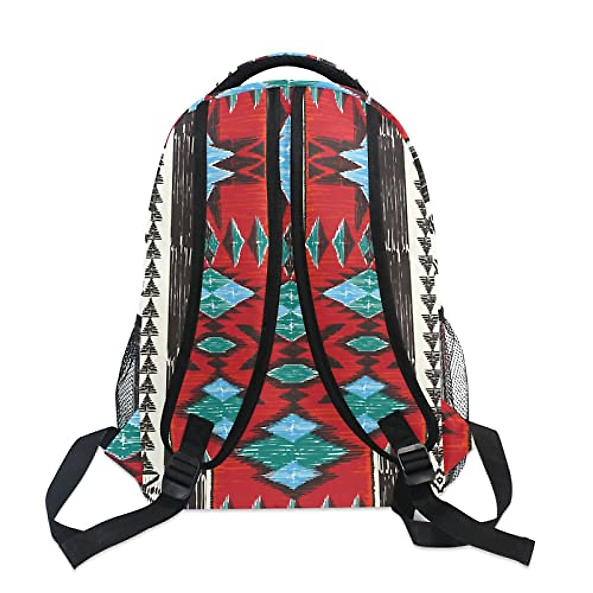 Custom Indian Aztec Backpack for Girls Personalized Your Name Text Bookbag Boho Tribe School Backpack Bookbag 3rd 4th 5th Grade Elementary Students Daypacks