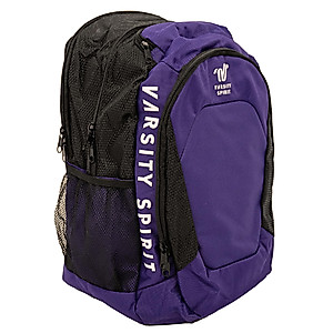 Varsity Spirit Cheer Backpack for Cheerleaders and Athletes - Durable, Spacious with Extra Pockets for Uniforms, Dance Gear & Gym Essentials - Versatile Cheerleading Bag for Practice & Travel - Purple