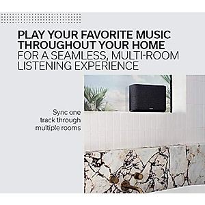 Denon Home 250 Wireless Speaker, HEOS and Alexa Built-in, AirPlay 2, and Bluetooth, Compact Design, Black