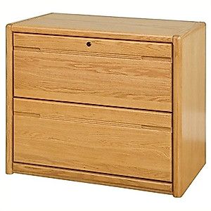 Martin Furniture Contemporary 2 Drawer Lateral File Cabinet, Fully Assembled